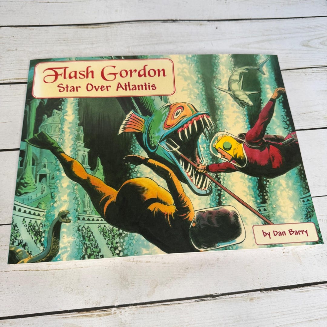 Flash Gordon Star Over Atlantis Dan Barry Graphic Novel 2007 Manuscript ...