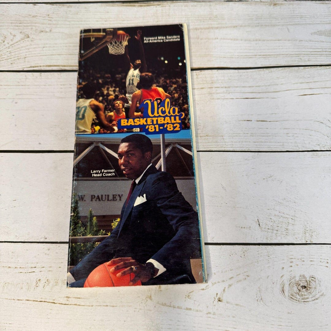 UCLA Basketball 1981-82 Media Guide Larry Farmer Vintage NCAA ...