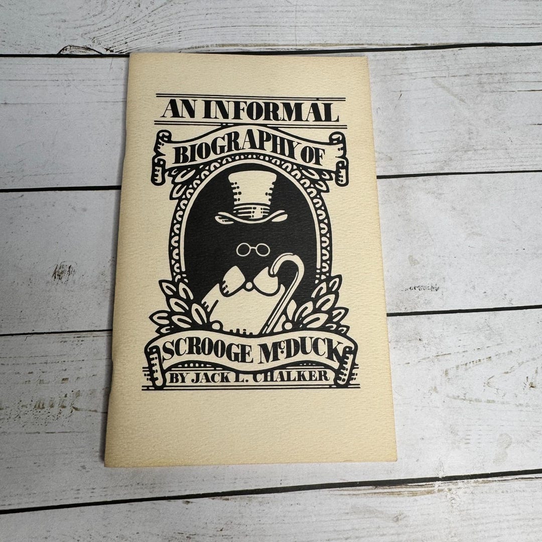 Informal Biography of Scrooge Mcduck Humor Book by Jack L. Chalker ...