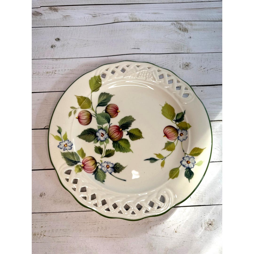 Brunelli Italy Tiffany Victorian Lattice Edge Dinner Plate 11.5 ...
