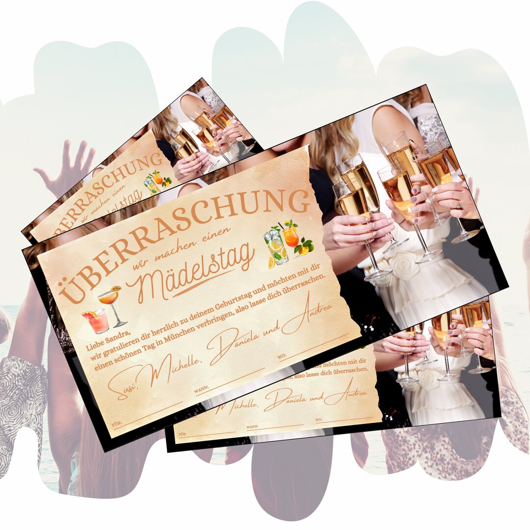 Voucher for a Girls' Day Out to Print | Spending Time With Best Friends ...