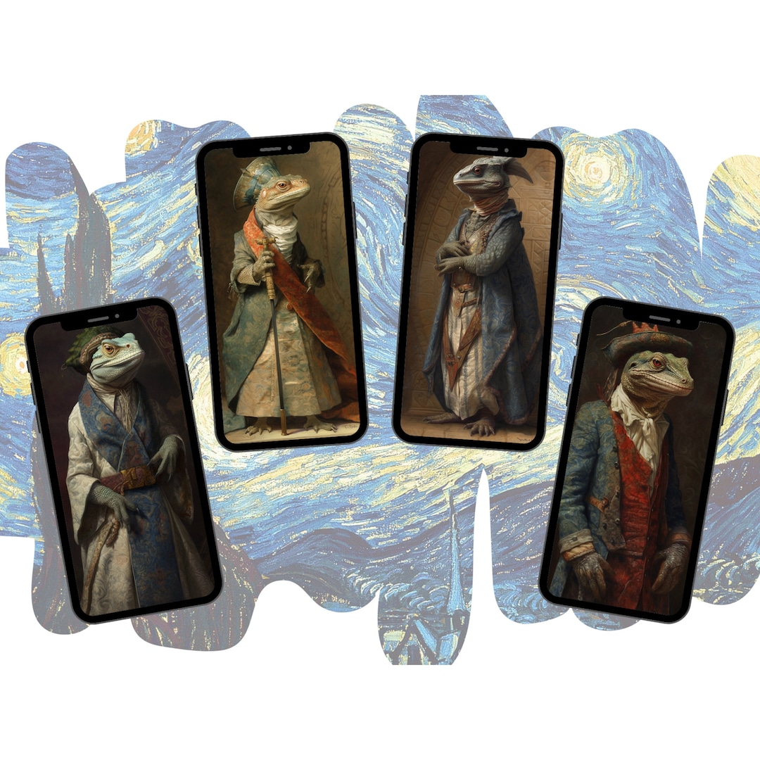 Ecard Medieval Lizards Portrait Mobile Phone Wallpaper Whatsapp ...