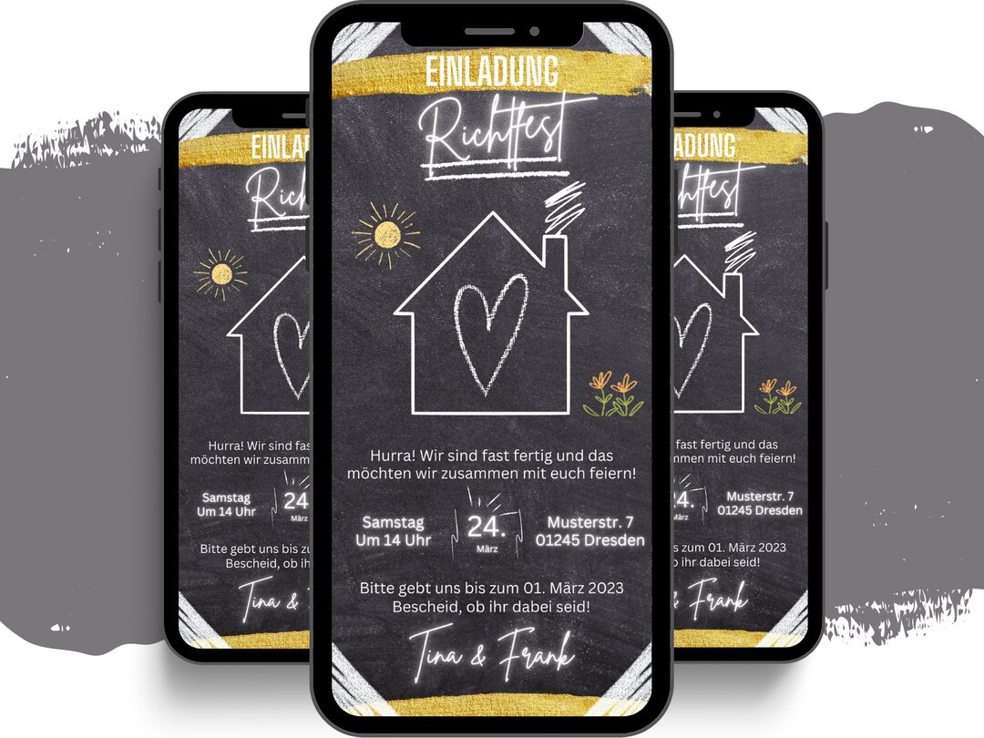 Ecard Topping-out Ceremony Invitation | Digital Whatsapp House Building ...