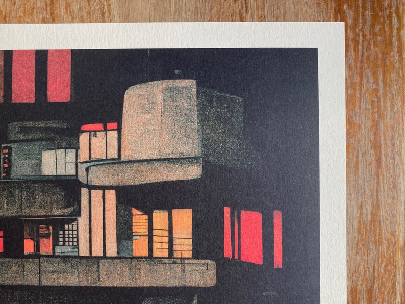 Midnight Barbican Estate London - Art Print Illustration Original ...