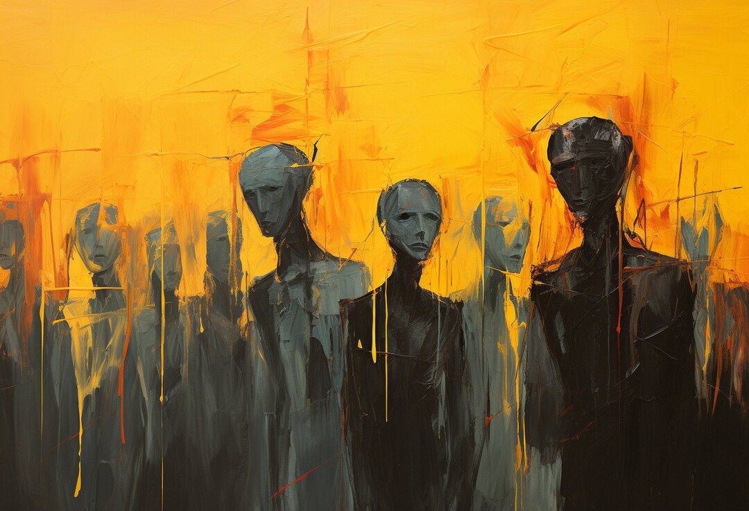 Abstract Artwork Siblings in the Dark Fine Art Print Taken - Etsy UK