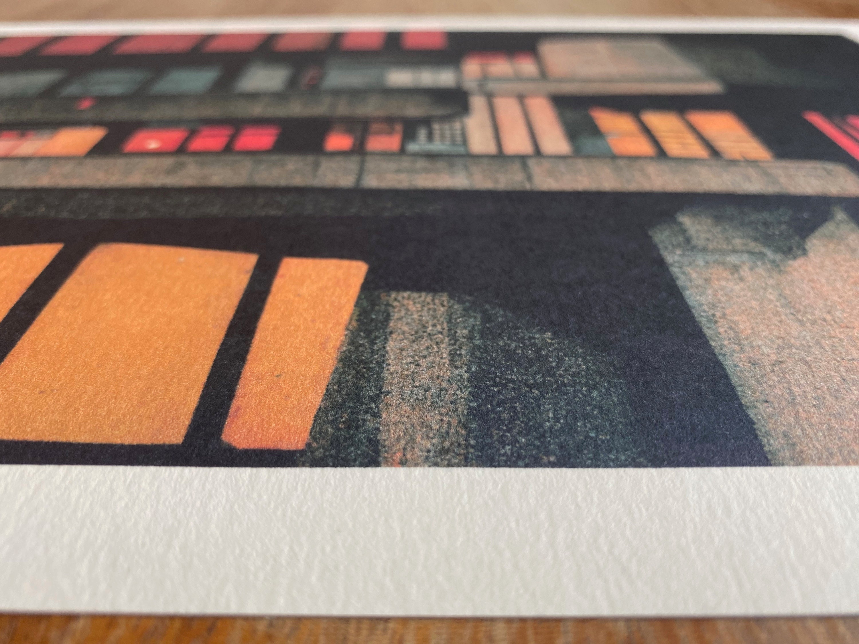 Midnight Barbican Estate London - Art Print Illustration Original ...