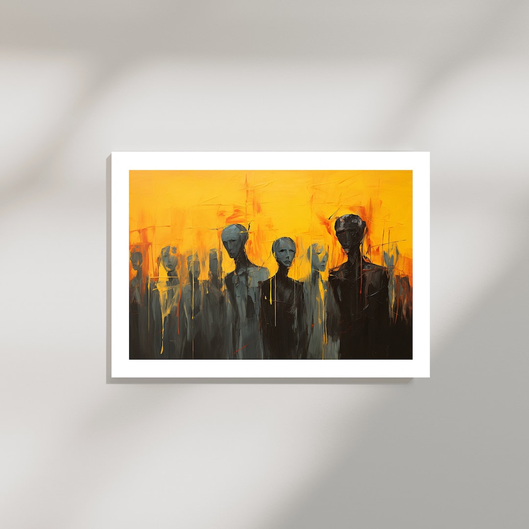 Abstract Artwork- Siblings in the Dark - Fine Art Print Taken From an ...
