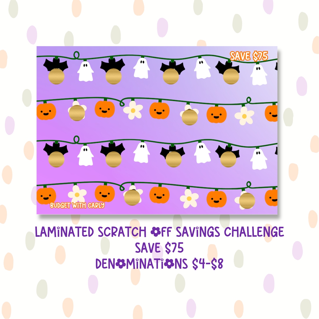 Halloween Savings Challenge for Cash Stuffing | Saving Challenge for ...