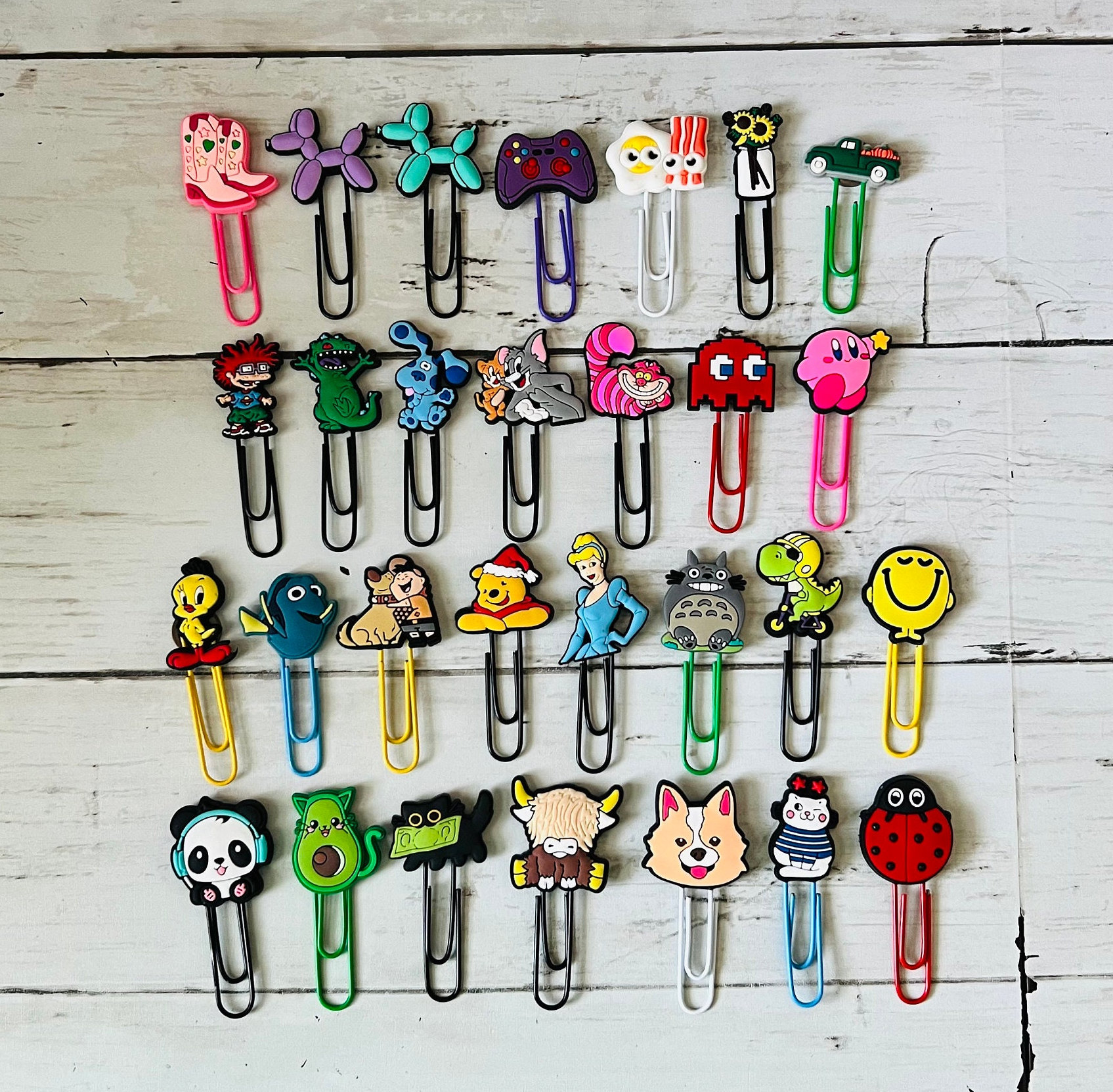 Fun Character Paperclips: Planner Clips, Binder Clips - Choose Two - Etsy