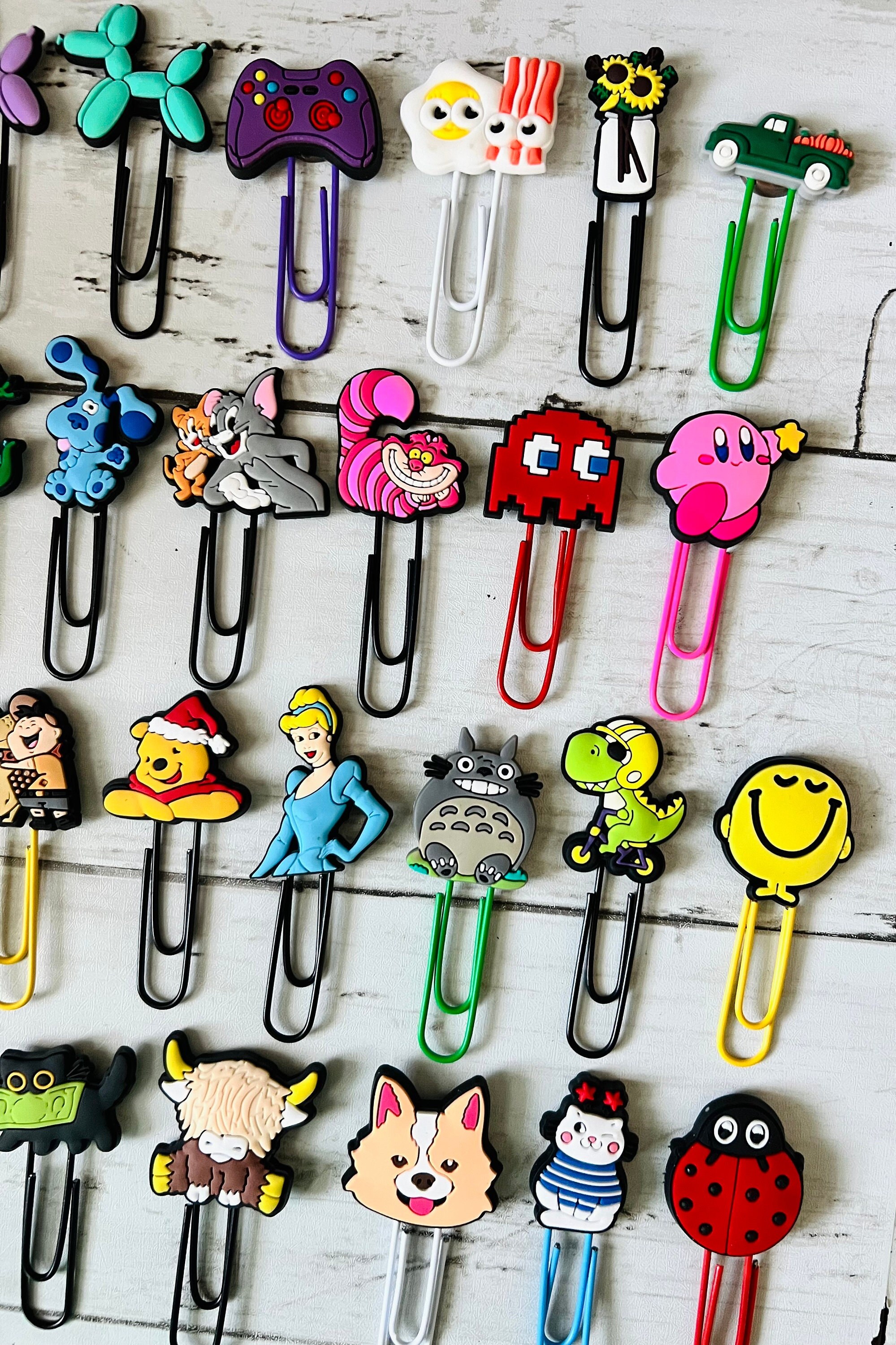 Fun Character Paperclips: Planner Clips, Binder Clips - Choose Two - Etsy