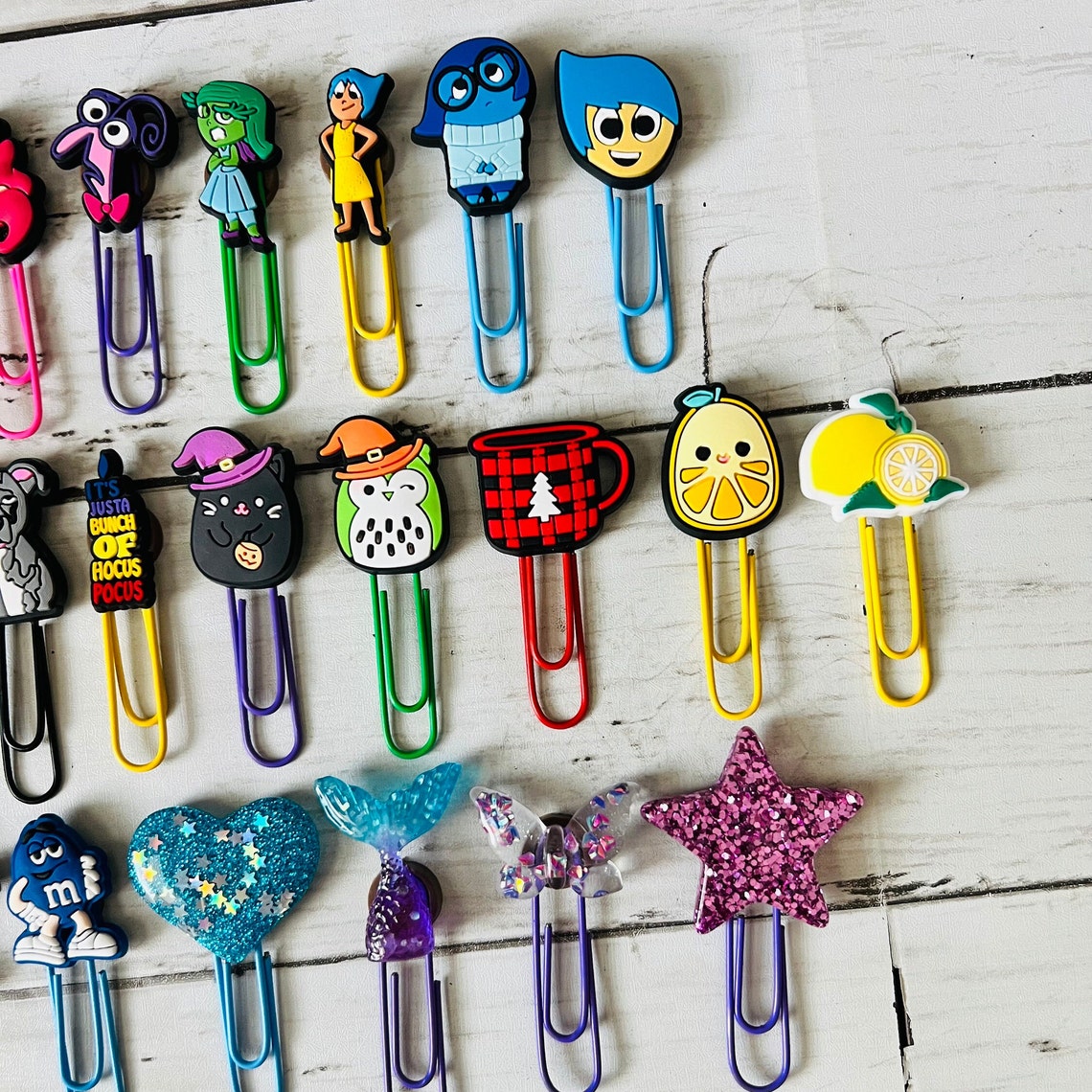 Fun Character Paperclips: Planner Clips, Binder Clips - Choose Two - Etsy
