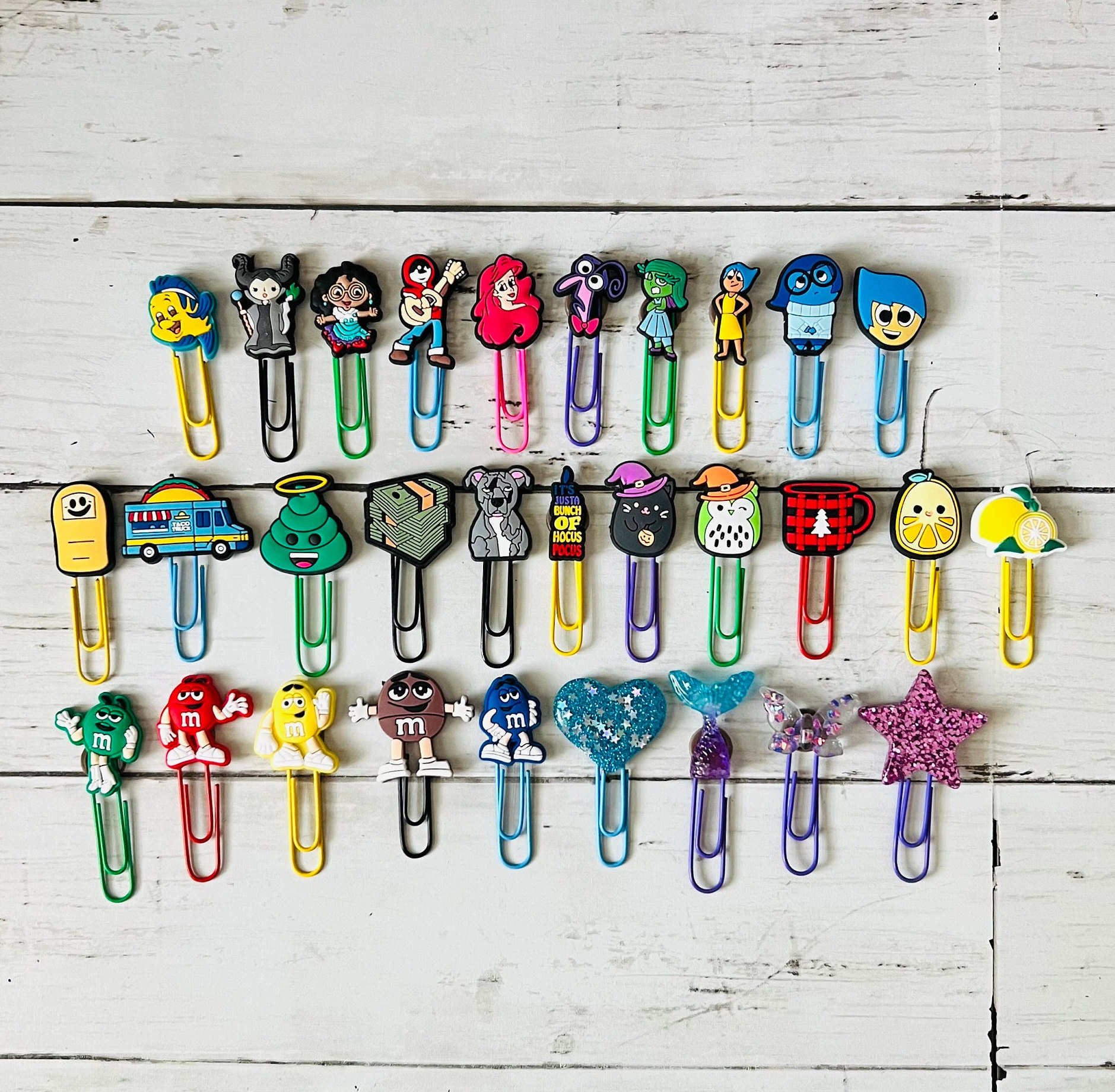 Fun Character Paperclips: Planner Clips, Binder Clips - Choose Two - Etsy