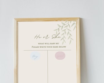 Gender Reveal Tally Sign - Etsy