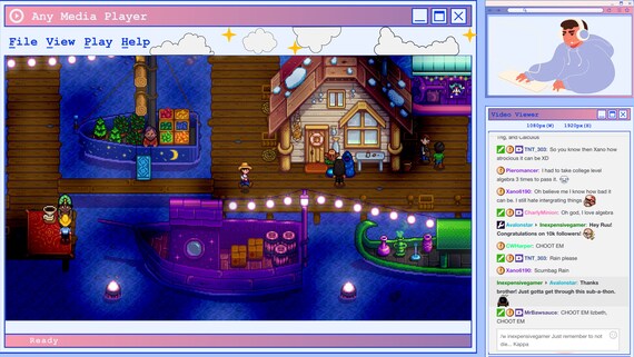 Celestial Computer Overlay - Etsy