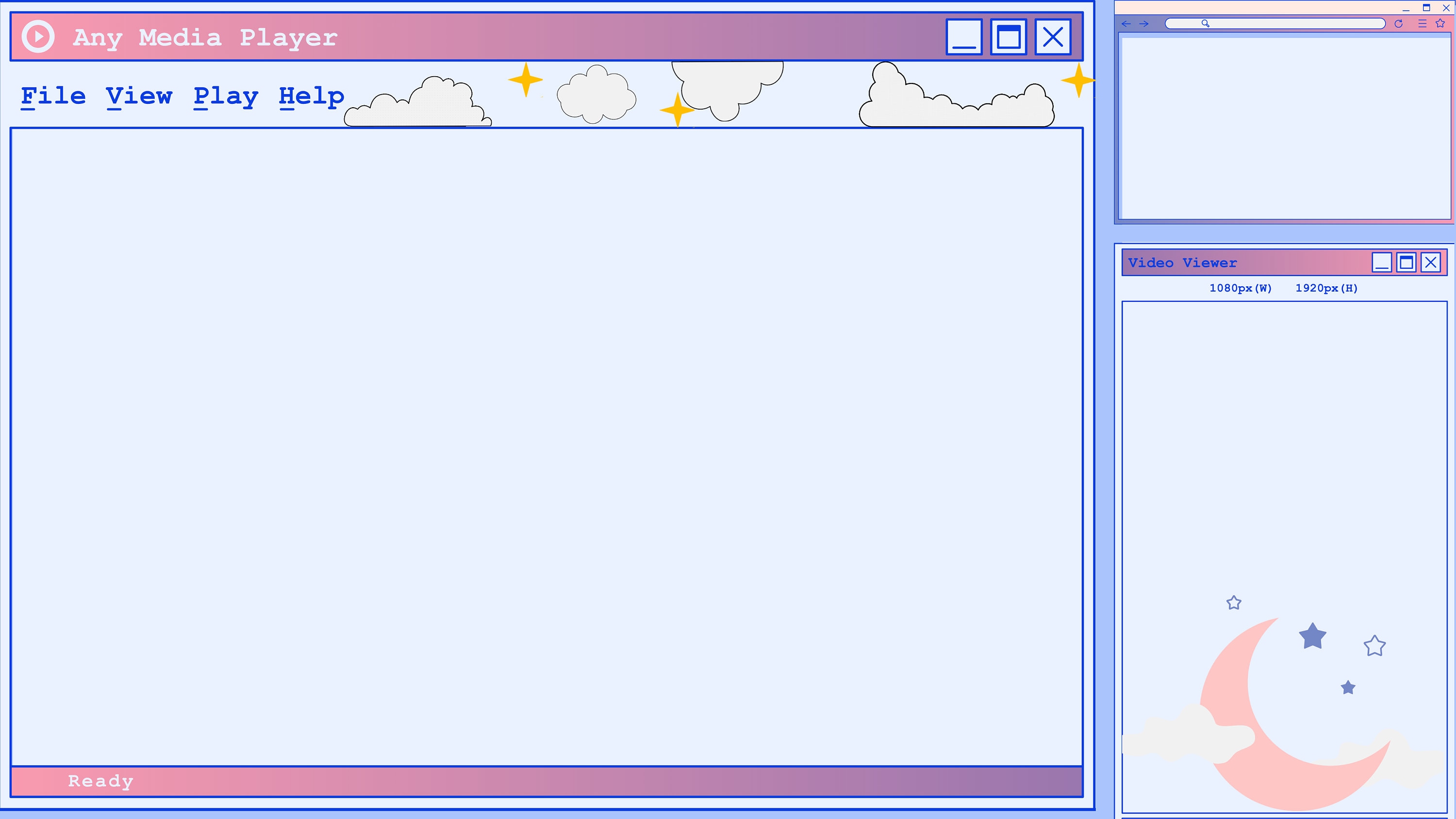 Celestial Computer Overlay - Etsy