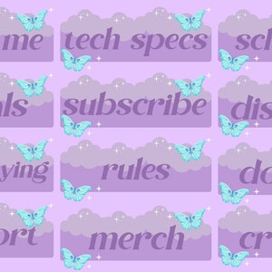 Purple Butterfly Panels - Etsy