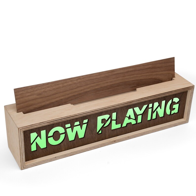 Now Playing Record Stand or Holder Record Holder English Oak - Etsy