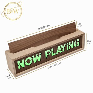 Now Playing Record Stand or Holder, Record Holder, English Oak Now ...