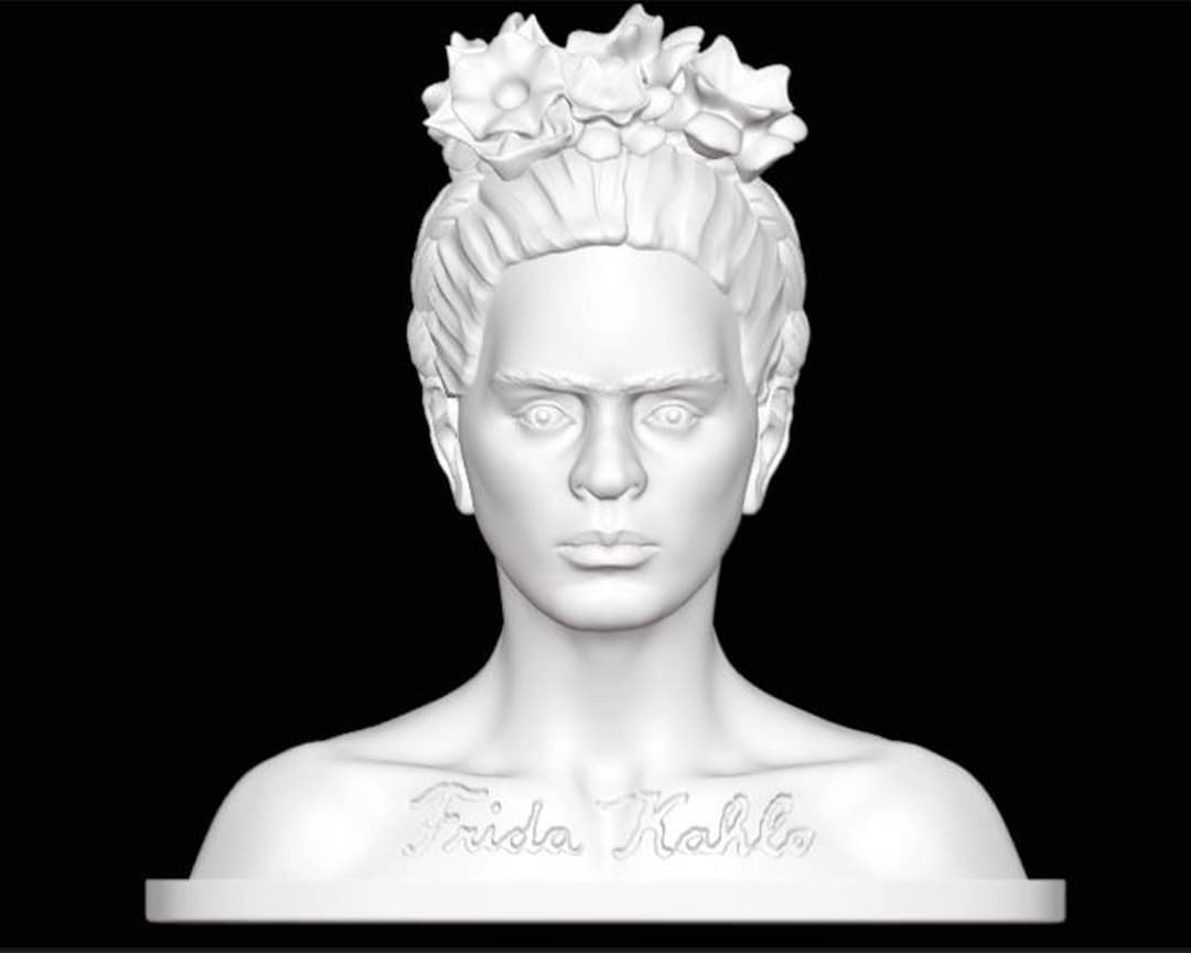 Frida Kahlo Bust, Frida Kahlo Sculpture, Woman Sculpture, Woman Painter ...