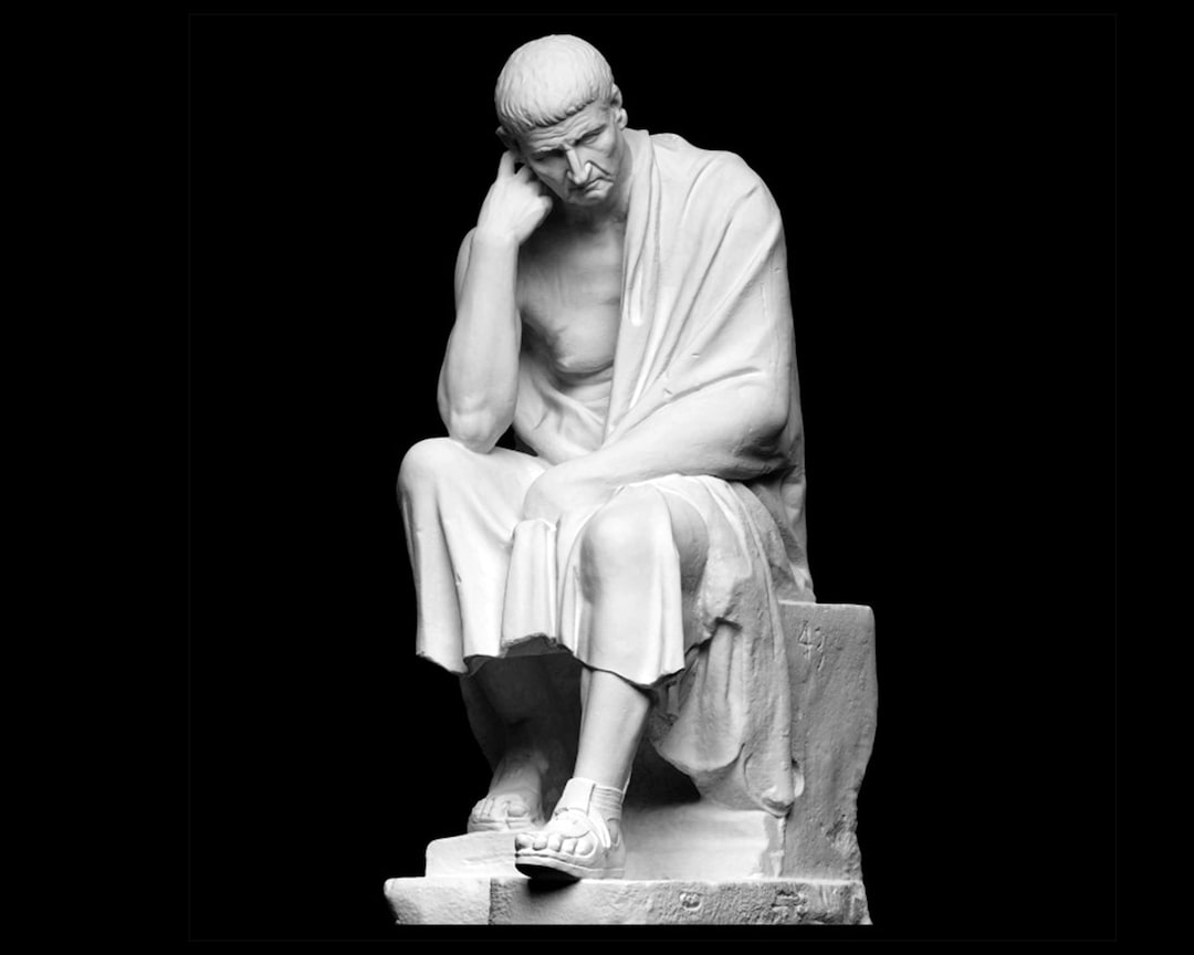 Statue of a Seated Philosopher, the Thinker Sculpture, Philosophy ...