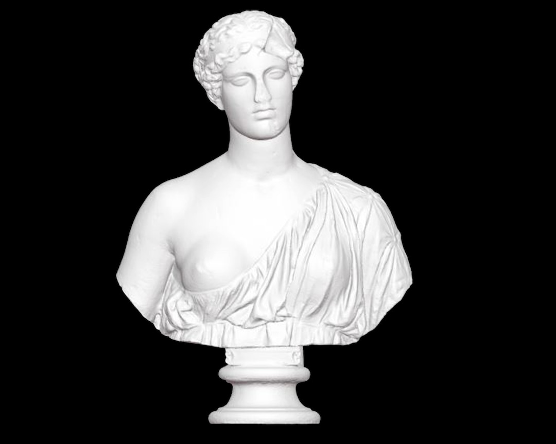 Busto de Afrodita, estatua de Afrodita, diosa griega antigua, mundo ...