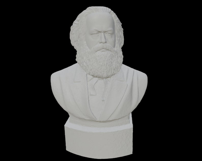 Karl Marx Bust Karl Marx Statue 3D Printed Statue Size & - Etsy