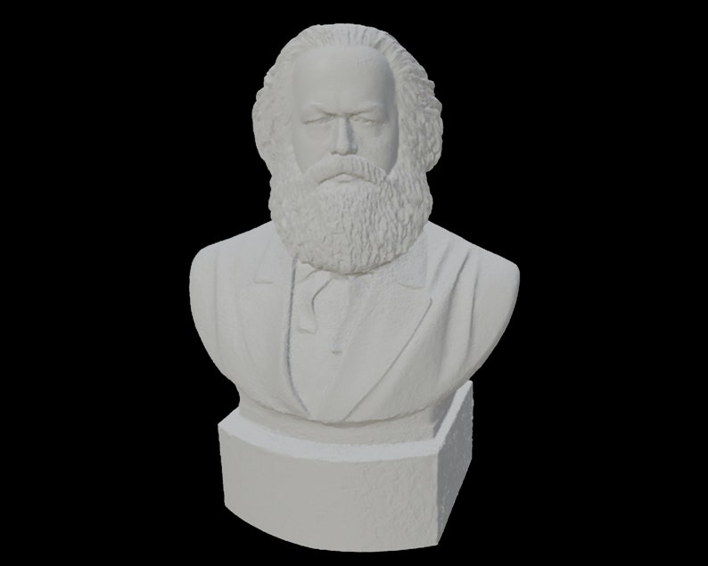 Karl Marx Bust Karl Marx Statue 3D Printed Statue Size & - Etsy