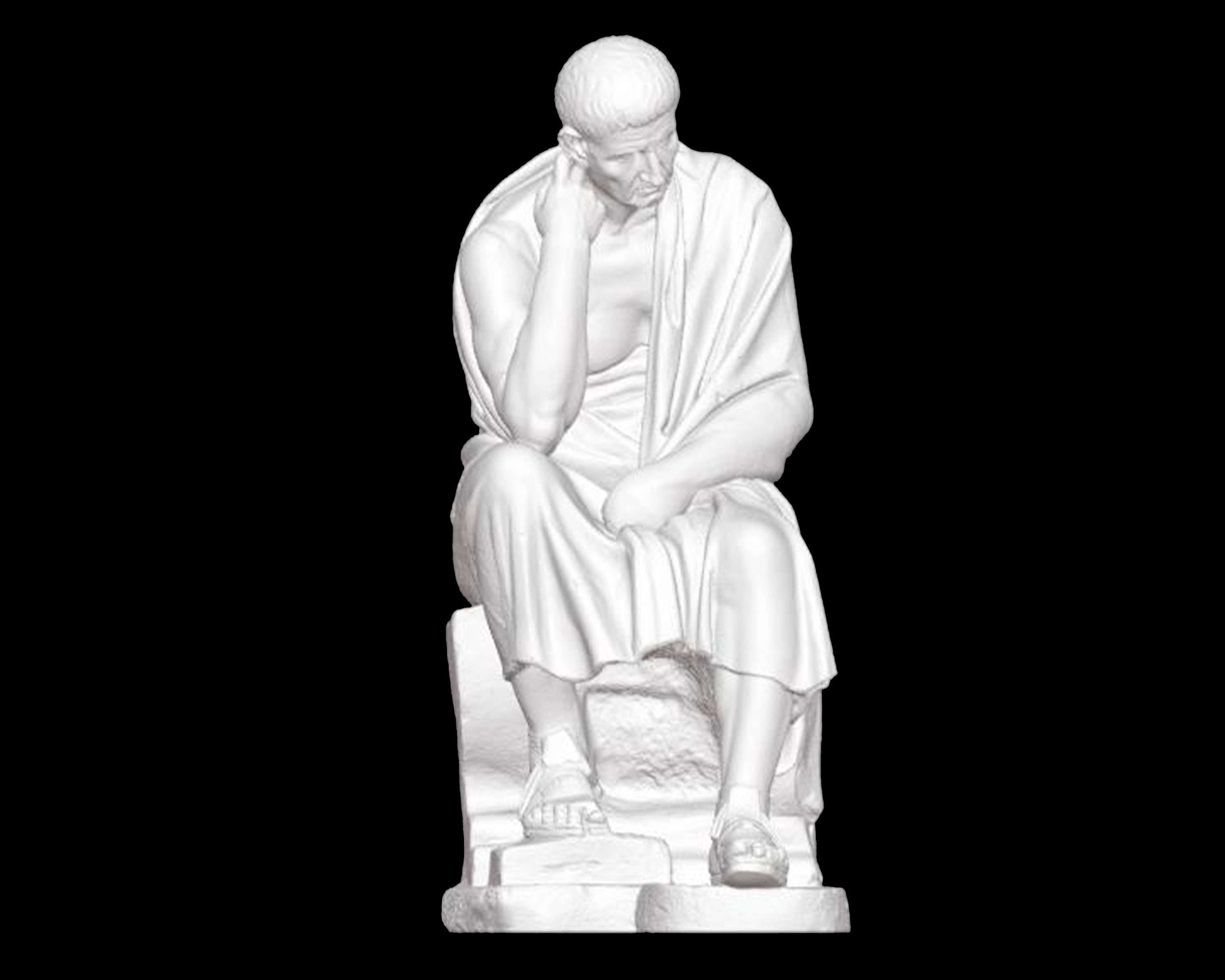 Statue of a Seated Philosopher, the Thinker Sculpture, Philosophy ...