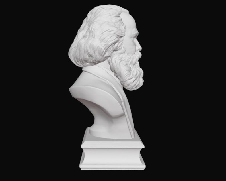 Karl Marx Bust Karl Marx Statue German Philosopher 3D - Etsy