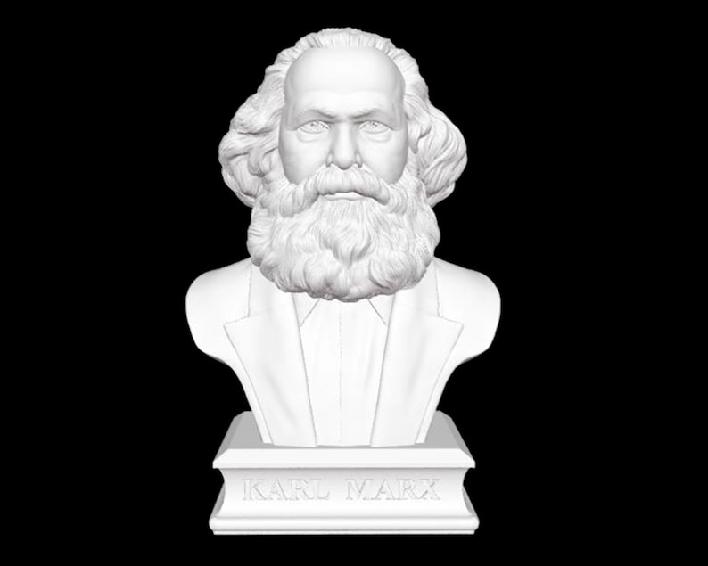 Karl Marx Bust, 3D Printed Statue, Philosopher Decor - Etsy