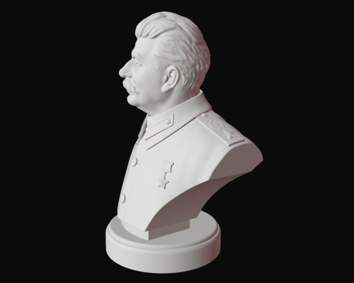 Stalin Bust Josef Stalin Stalin Statue Socialist Art 3D - Etsy