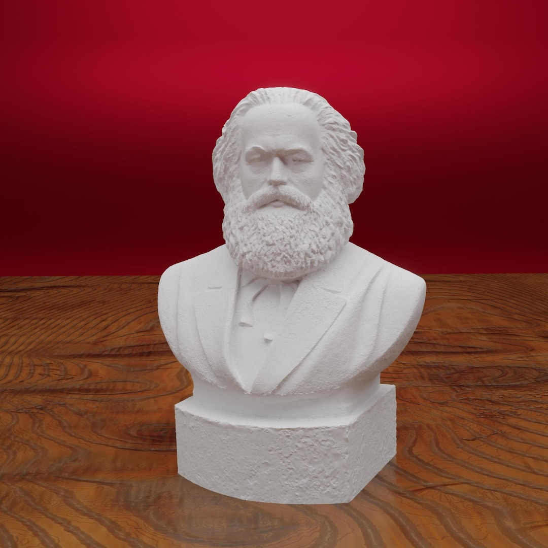 3D Printed Karl Marx Bust Statue, Size & Color Option - Etsy