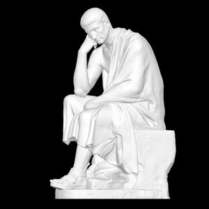 Statue of a Seated Philosopher, the Thinker Sculpture, Philosophy ...