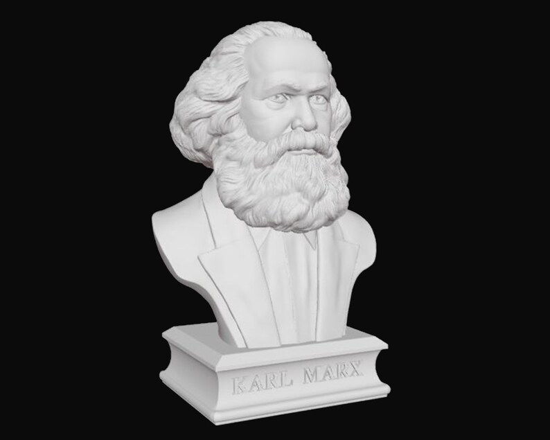 Karl Marx Bust Karl Marx Statue German Philosopher 3D - Etsy