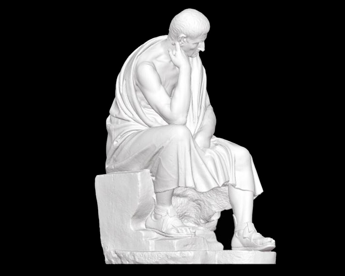 Statue of a Seated Philosopher, the Thinker Sculpture, Philosophy ...