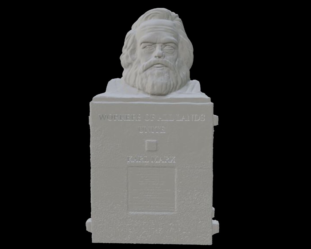 Karl Marx Bust Karl Marx Statue 3D Printed Statue Tomb of - Etsy