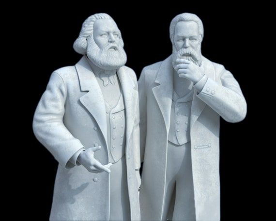 Karl Marx And Friedrich Engels Statue
