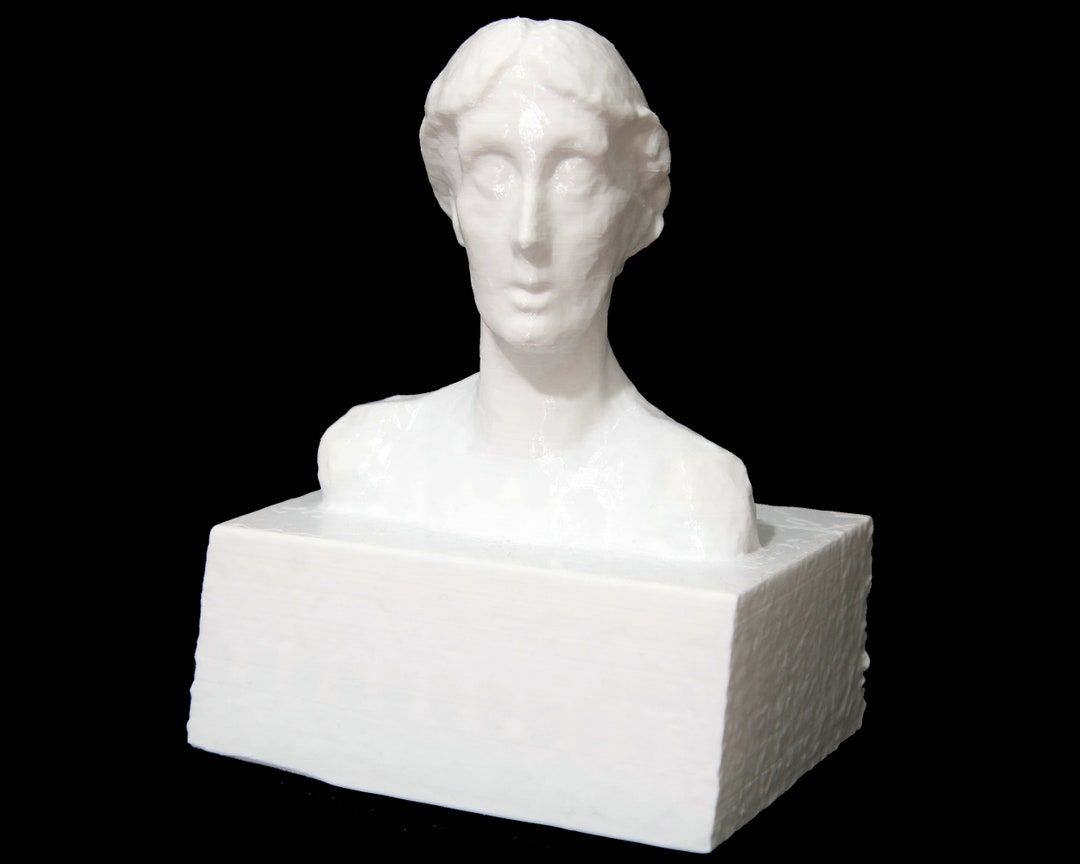 Virginia Woolf Bust, Female Writer, Feminism, English Author, 3D ...