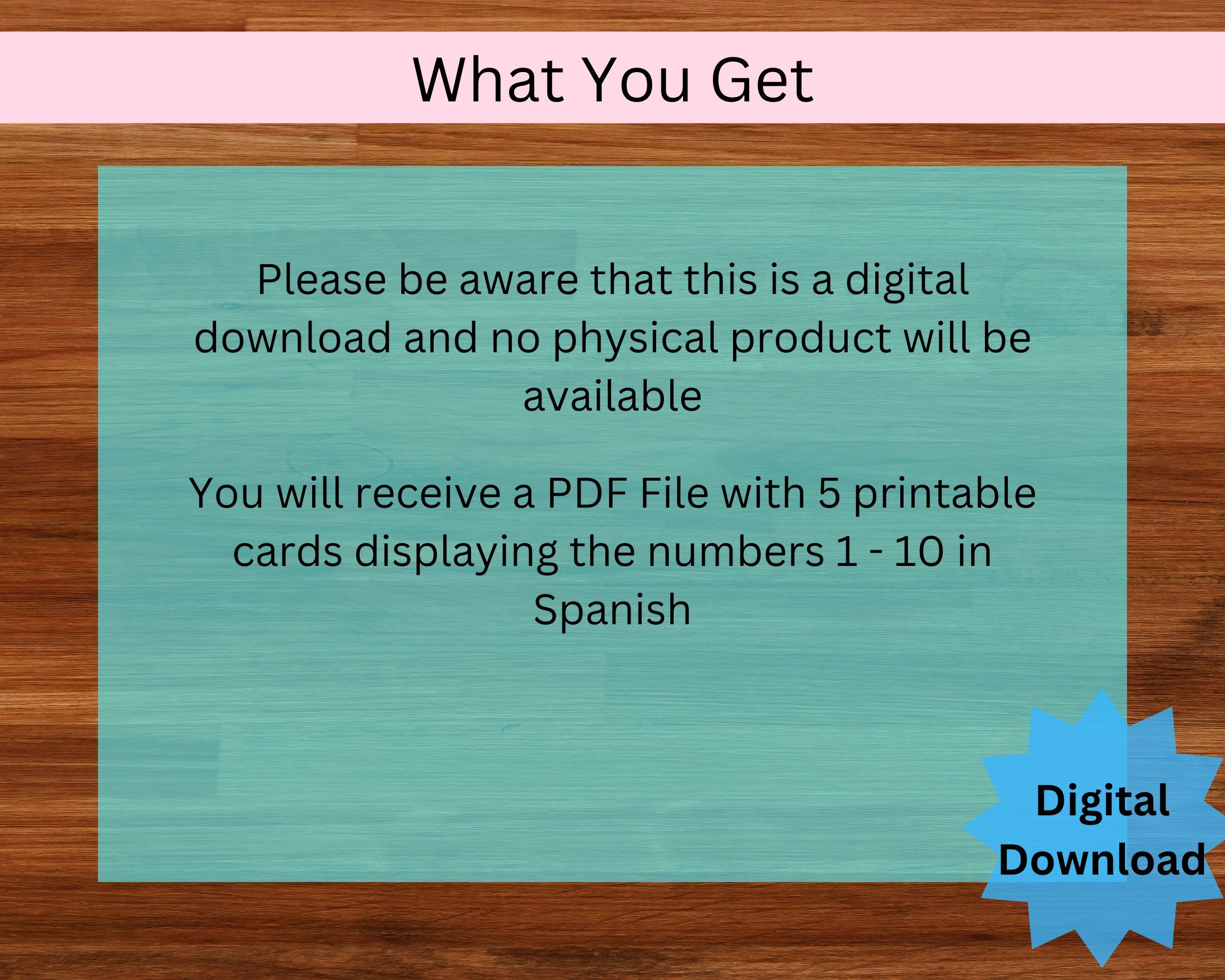 Spanish Childrens Flash Cards, Numbers, 1 - 10 Counting Cards, Promotes ...