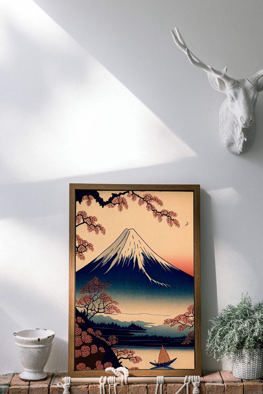 Ukiyo-e Mount Fuji Print, Mount Fuji Wall Art, Mount Fuji Poster ...