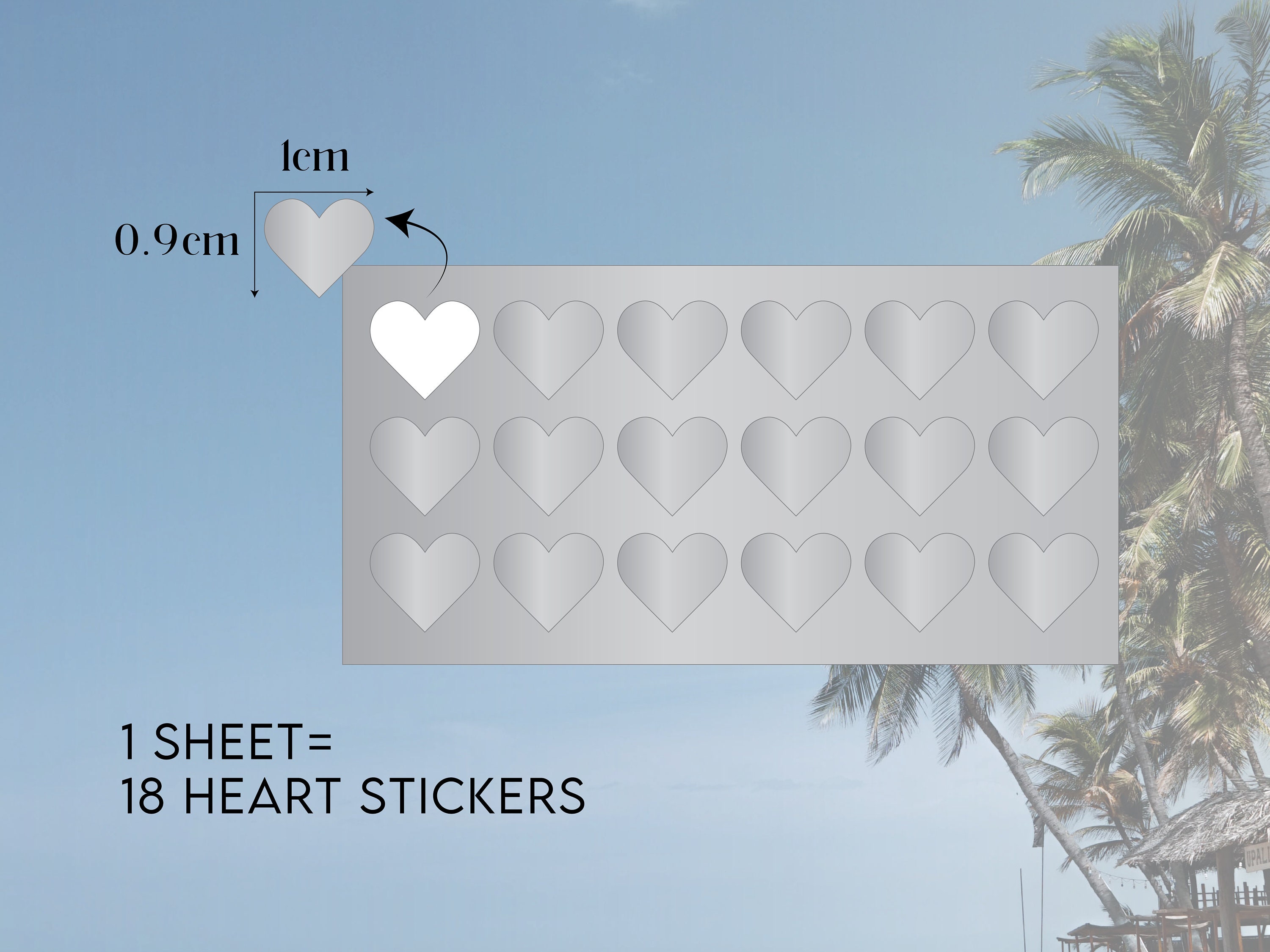 Heart Tanning Tattoo Sticker Decal. Pack of 18. | Sun Tan Bed, Skin ...