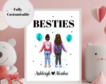 BFF Photo Print Besties Print Best Friend Print - Etsy
