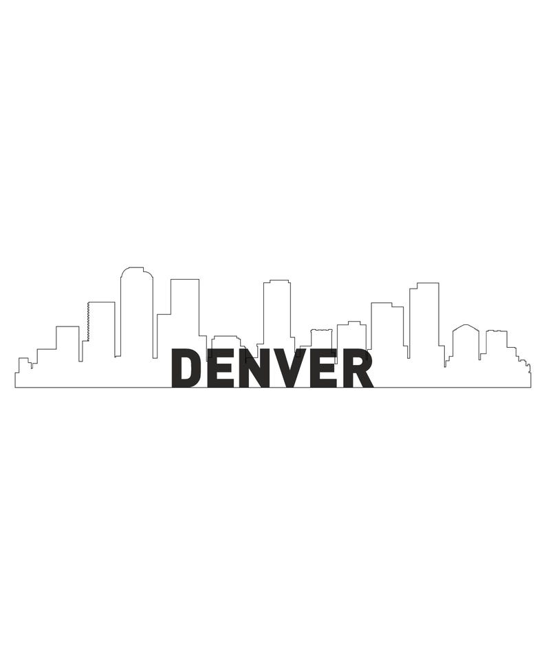 Denver Skyline SVG, Denver SVG, Denver PNG, Denver Colorado Vector ...
