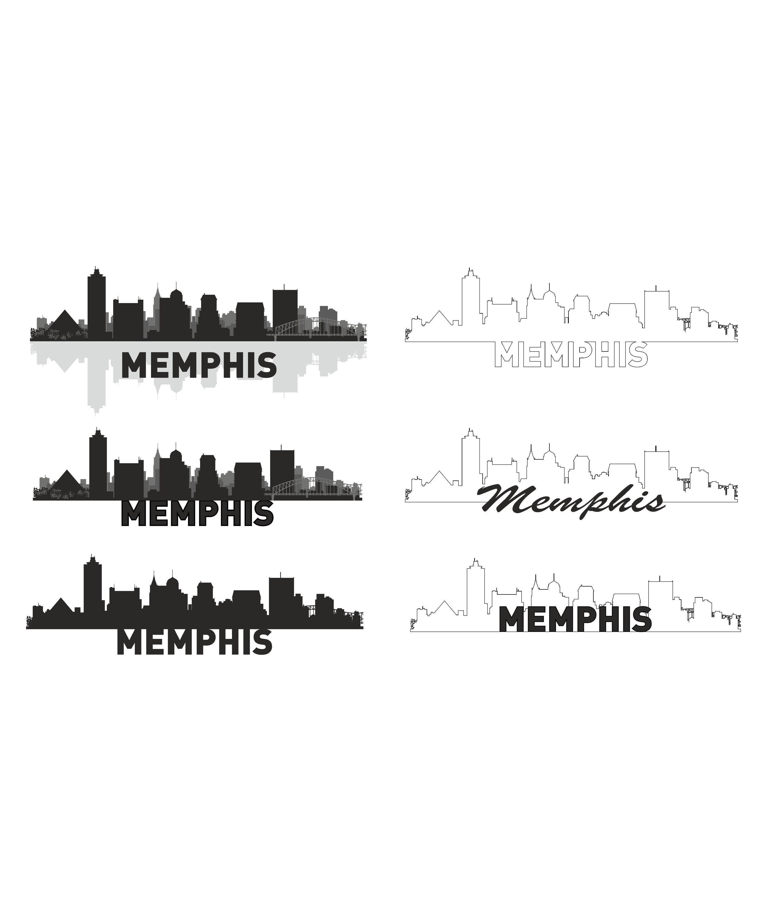 Memphis Skyline SVG, Memphis SVG, Memphis PNG, Memphis Vector, United ...