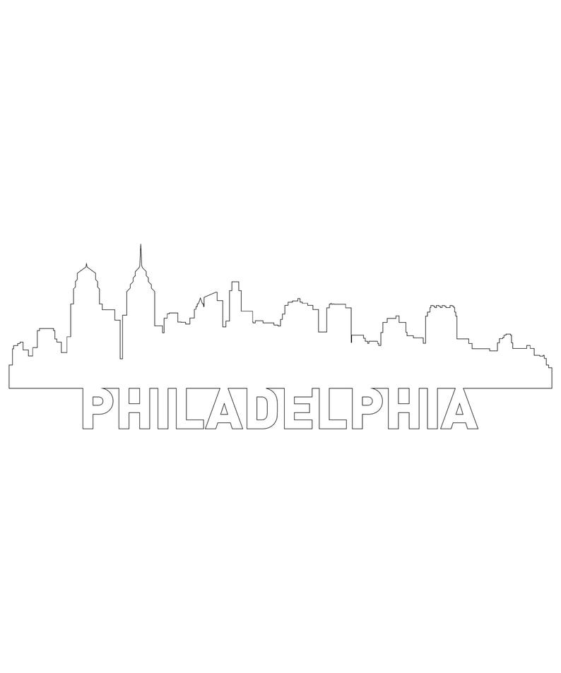 Philadelphia Skyline SVG, Philadelphia Svg, Philadelphia Silhouette ...