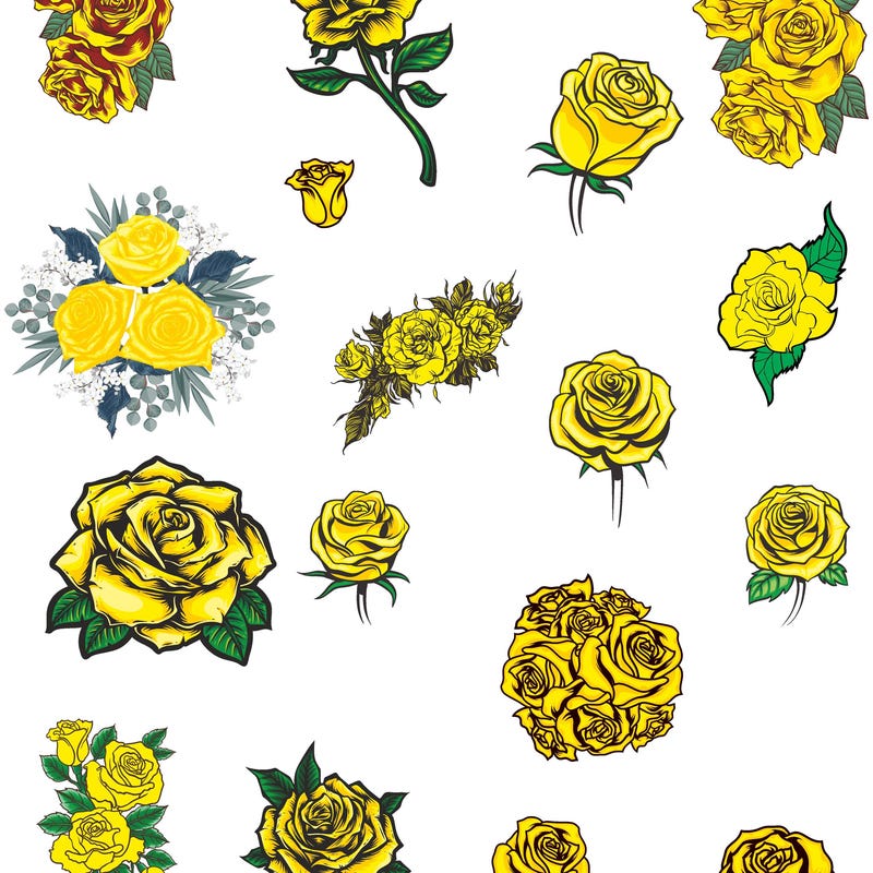 Rose Clipart - Etsy