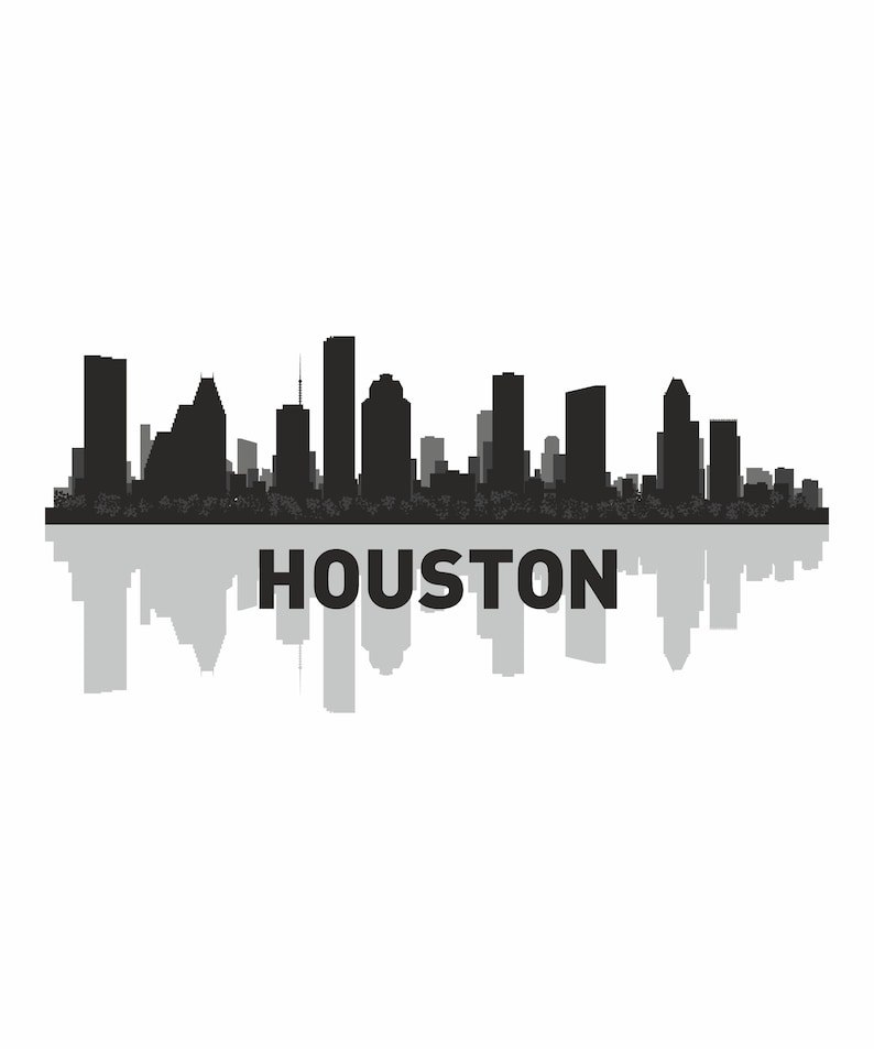 Houston Skyline SVG, Houston SVG, Houston PNG, Houston Texas Vector ...