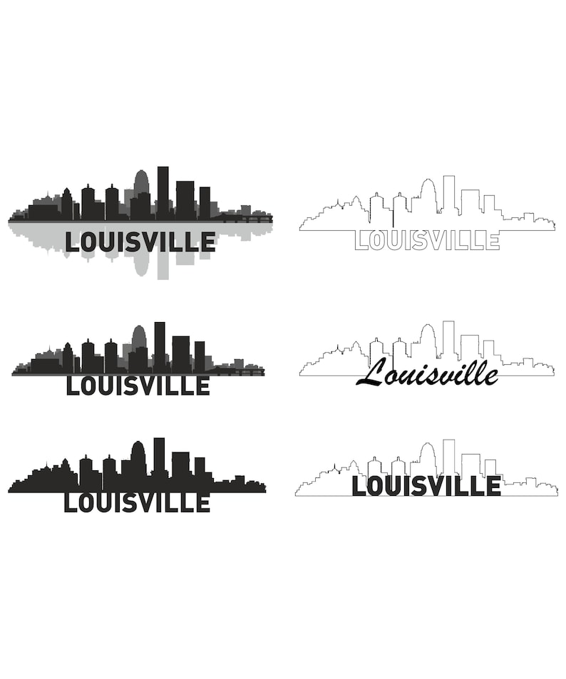 Louisville Skyline, Louisville Svg, Louisville Kentucky, Louisville ...