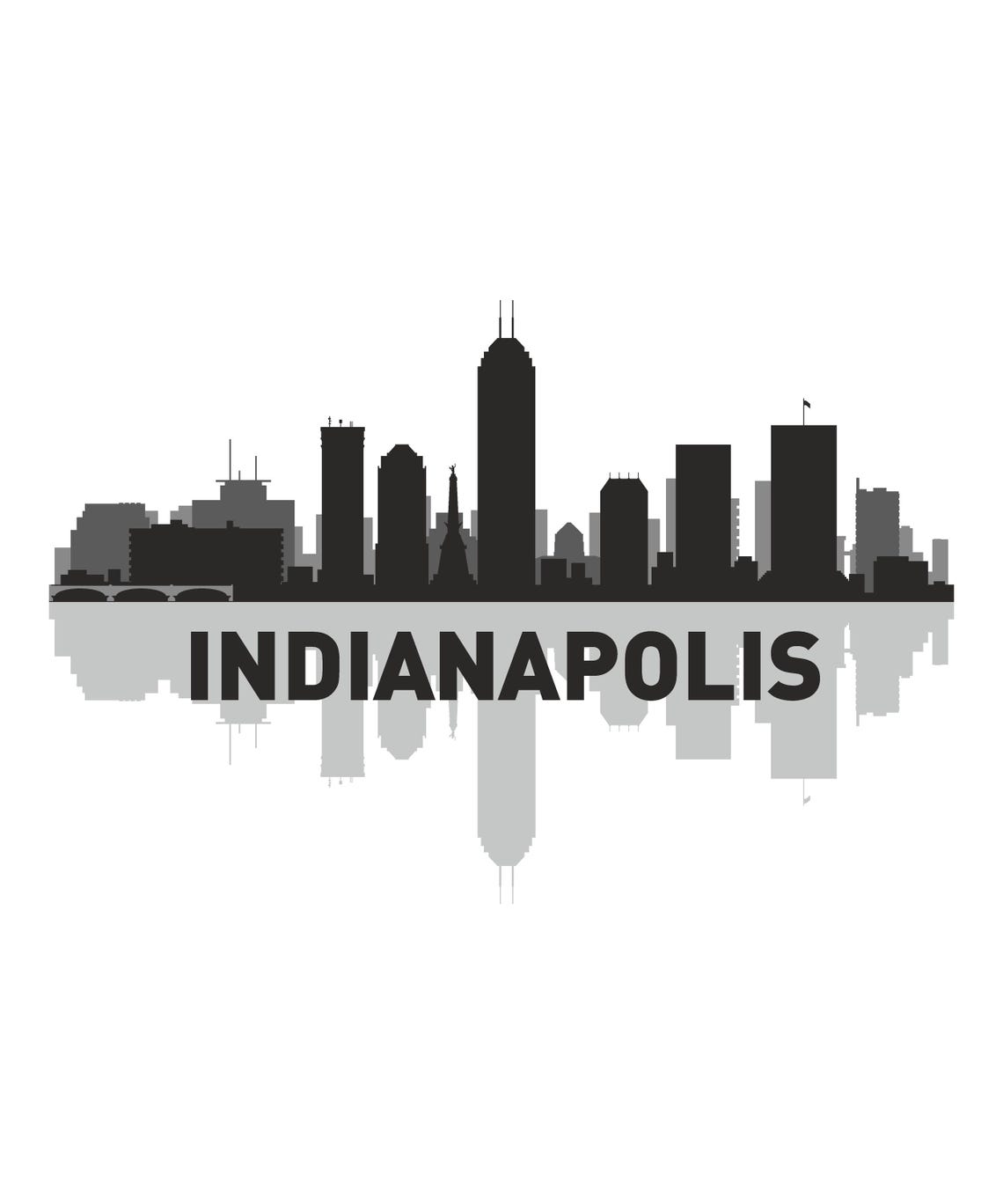 Indianapolis Skyline SVG, Indianapolis SVG, Indianapolis PNG ...