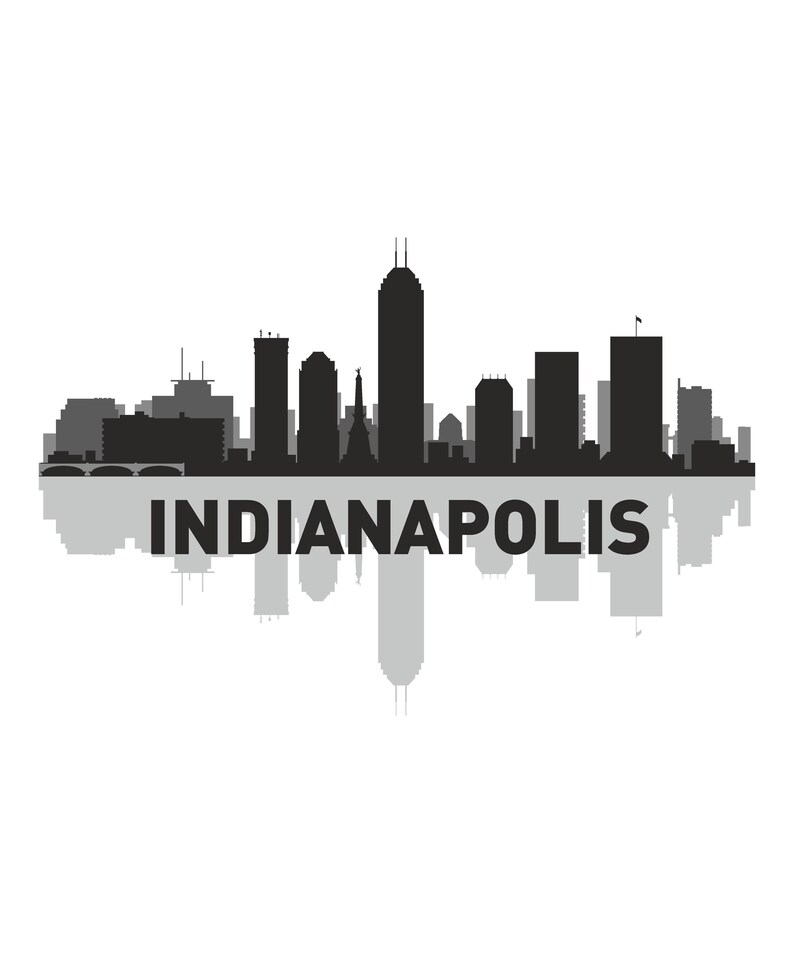 Indianapolis Skyline SVG, Indianapolis SVG, Indianapolis PNG ...